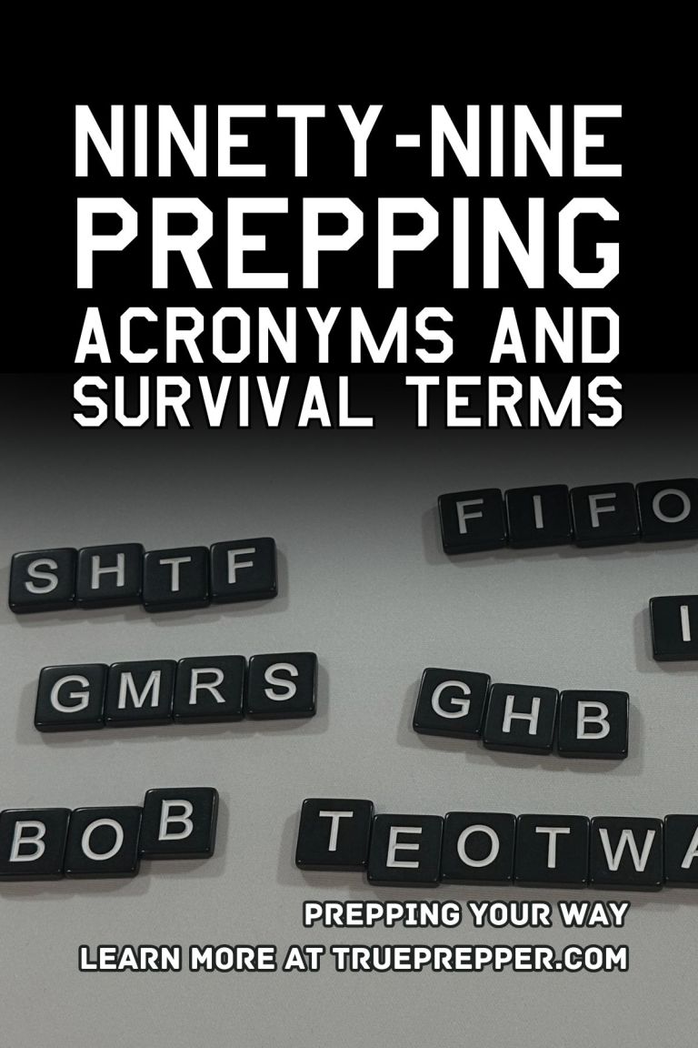 99 Survival Acronyms and Terms Preppers Use | TruePrepper