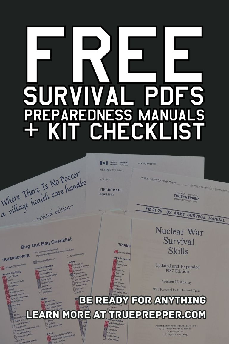 Free Survival PDFs, Manuals, & Downloads | TruePrepper