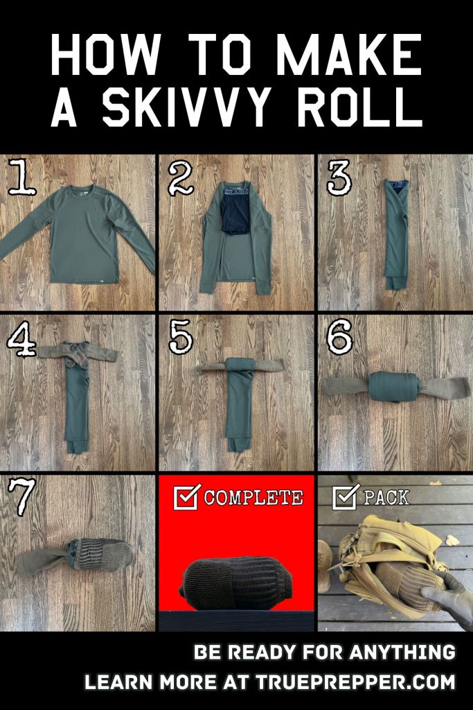 How to Make a Skivvy Roll | Pack Like a Pro | TruePrepper
