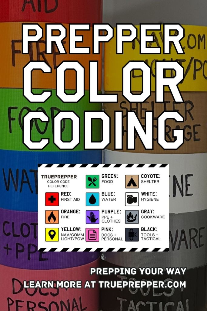 Prepper Color Coding | How To Get Organized | TruePrepper