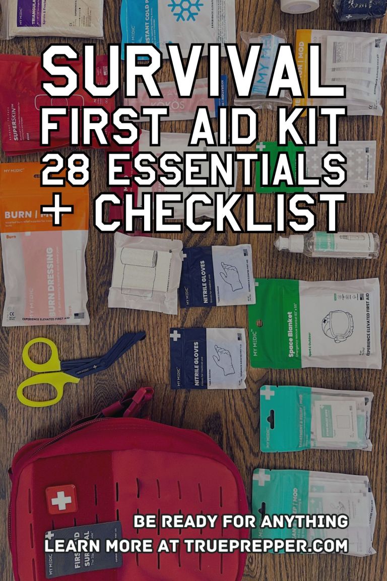 Survival First Aid Kit List | 28 Essentials | TruePrepper