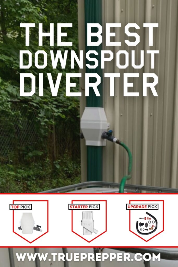 Best Gutter Downspout Diverter for Filling Rain Barrels | TruePrepper
