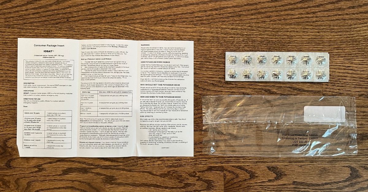 Best Iodine Tablets for Radiation Emergencies | TruePrepper